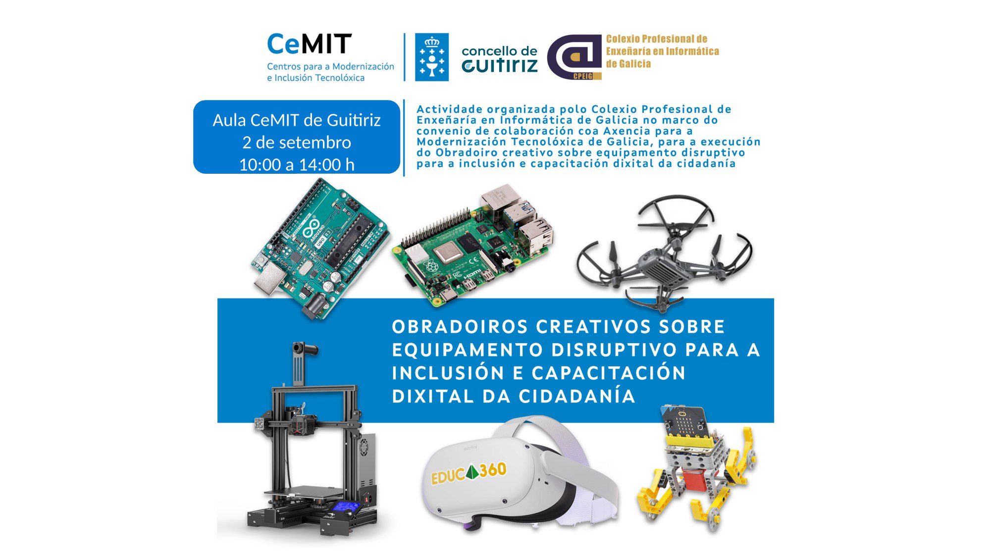 A Aula CEMIT de Guitiriz abre o prazo para participar no obradoiro ...
